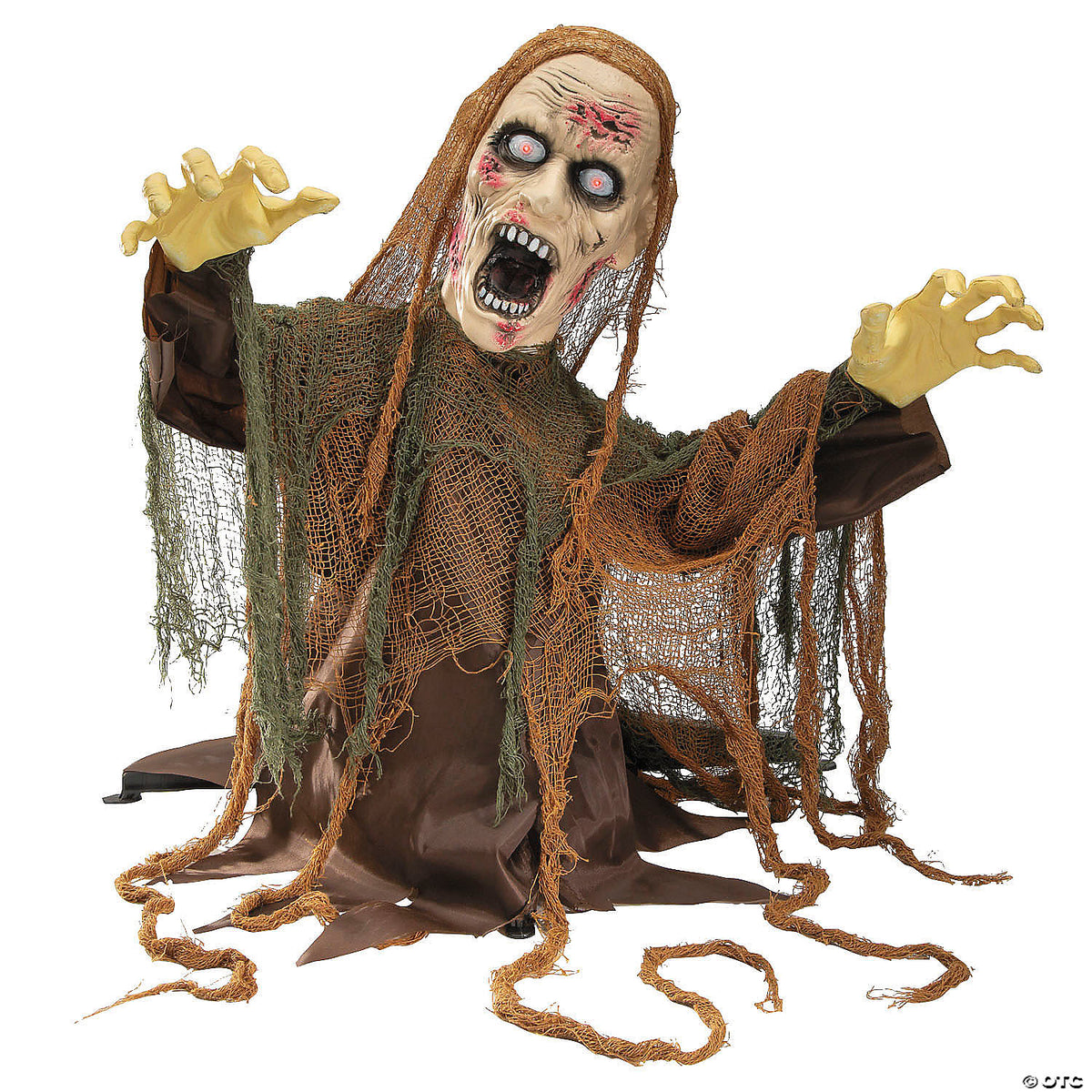 2 Ft. 3 1/2" Animated Groud Breaker Zombie Halloween Decoration – PIEX