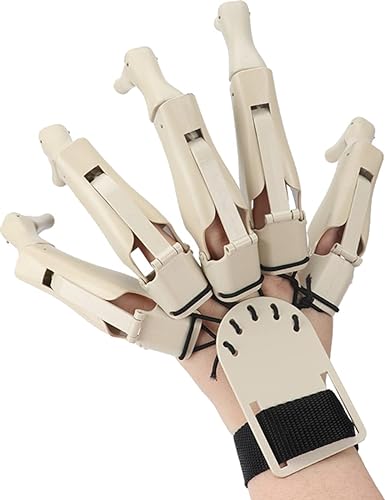 Adult's White Articulating Left Hand Finger Glove | PIEX